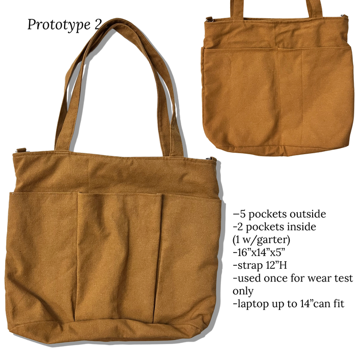 Tote Bag Prototype 2 – Noted Journal